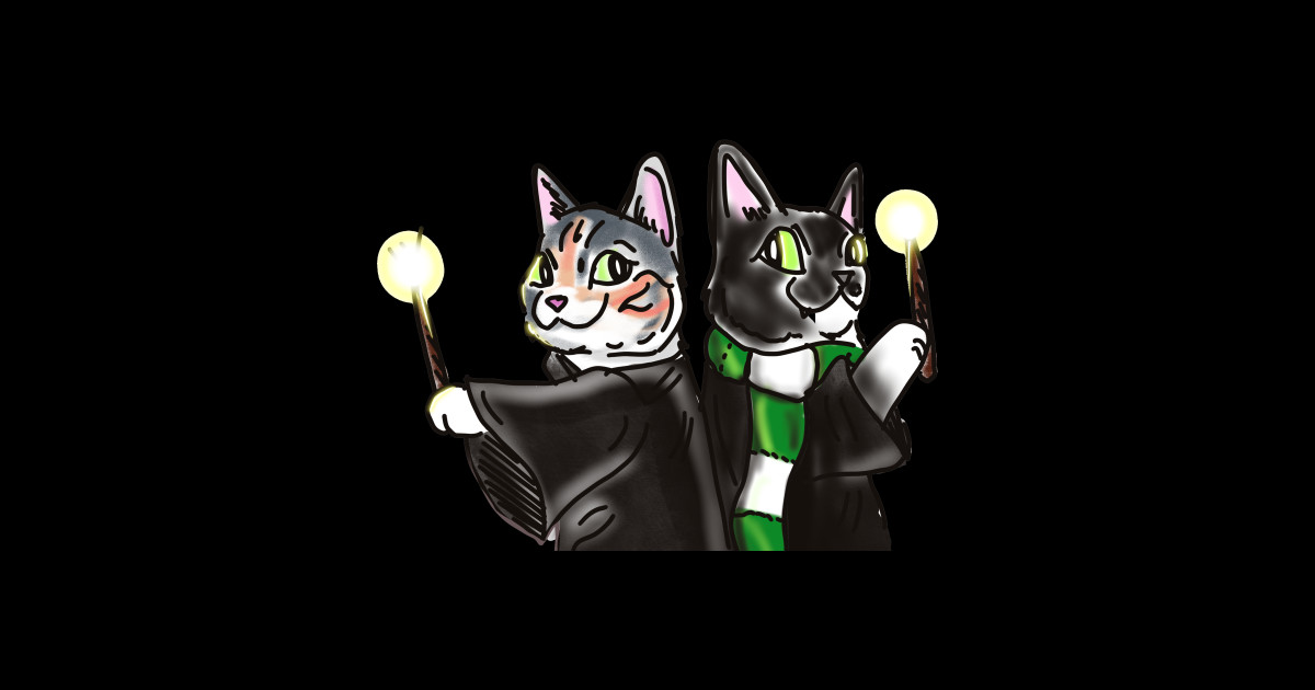 Magic cats - Cat - Sticker | TeePublic