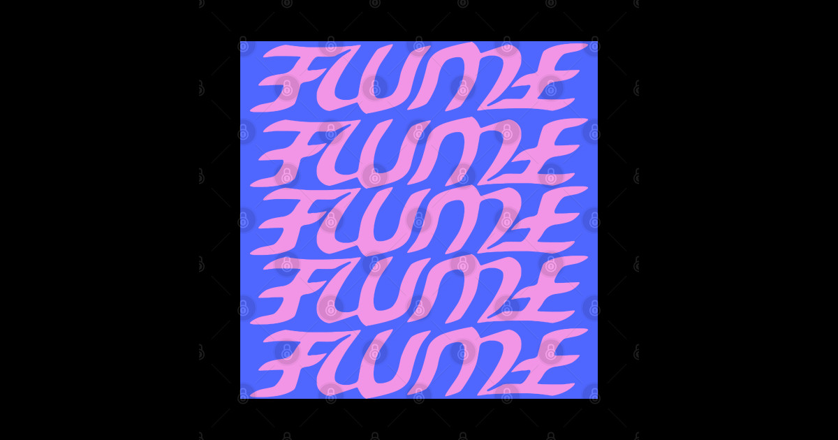 Hi This Is Flume Logo Multi-Coloured 1 - Flume - Posters and Art Prints ...