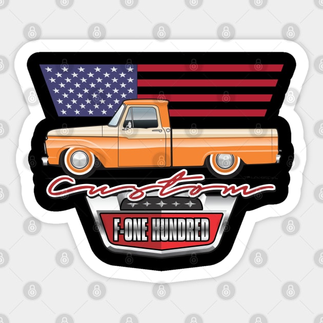Custom F-100 - Ford F100 - Sticker | TeePublic