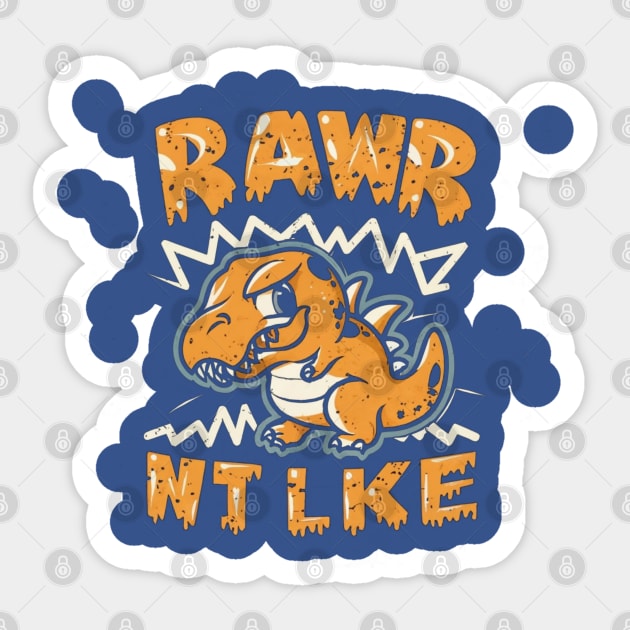 T rex Rawr - T Rex - Sticker | TeePublic