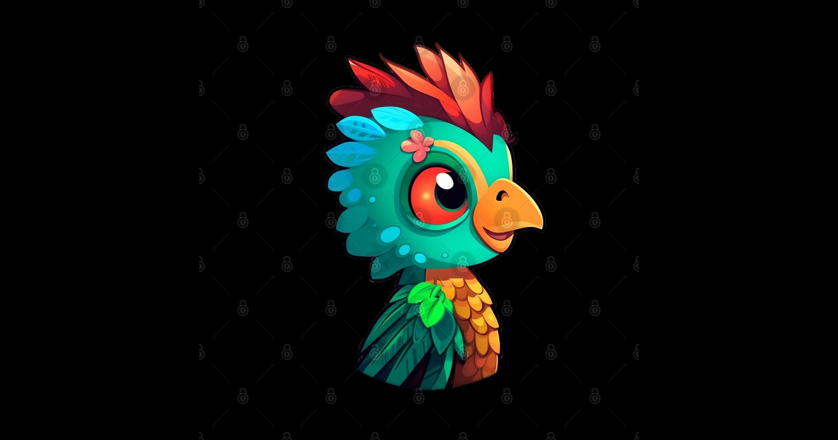 Quizzical Quetzal - Animal - Sticker | TeePublic