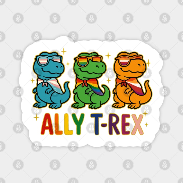 Ally T-Rex Rainbow LGBT Pride Flag Gay Pride Month 2025 - Ally Lgbt ...