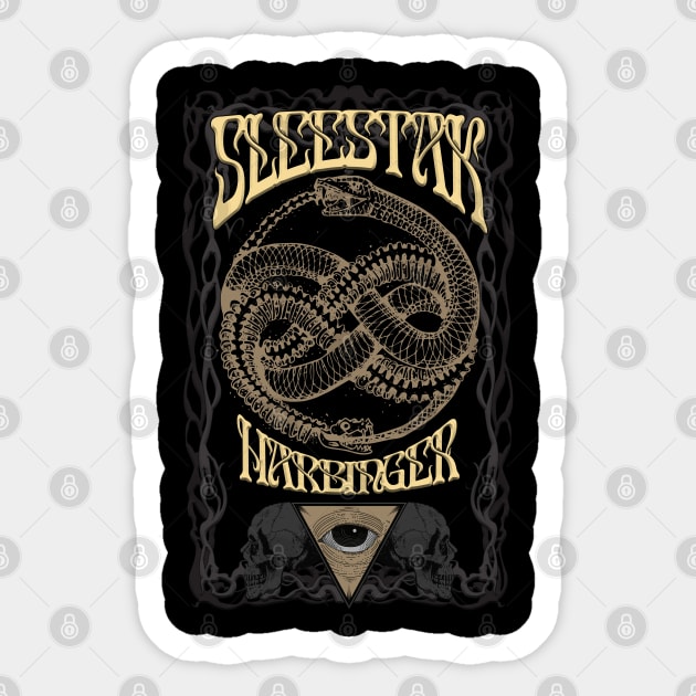 SLEESTAK- Harbinger - Ouroboros Design Doom Metal - Sleestak - Sticker ...