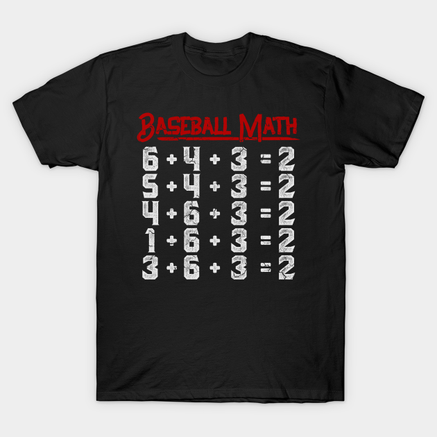 Baseball Math Double Play - Baseball - T-Shirt | TeePublic