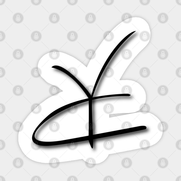 small YC logo - Twitch - Sticker | TeePublic