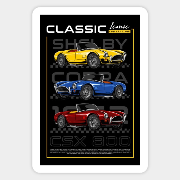 Vintage Cobra CSX Car - Vintage Cobra Csx Car - Sticker | TeePublic