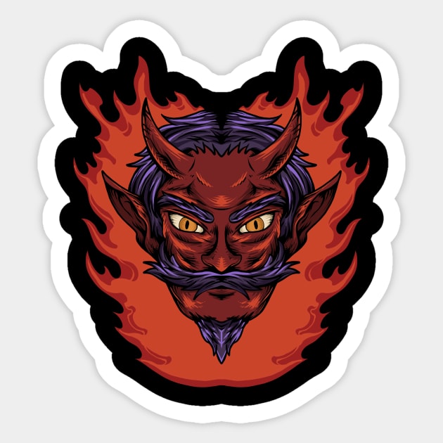 Red devil - New Designs - Sticker | TeePublic
