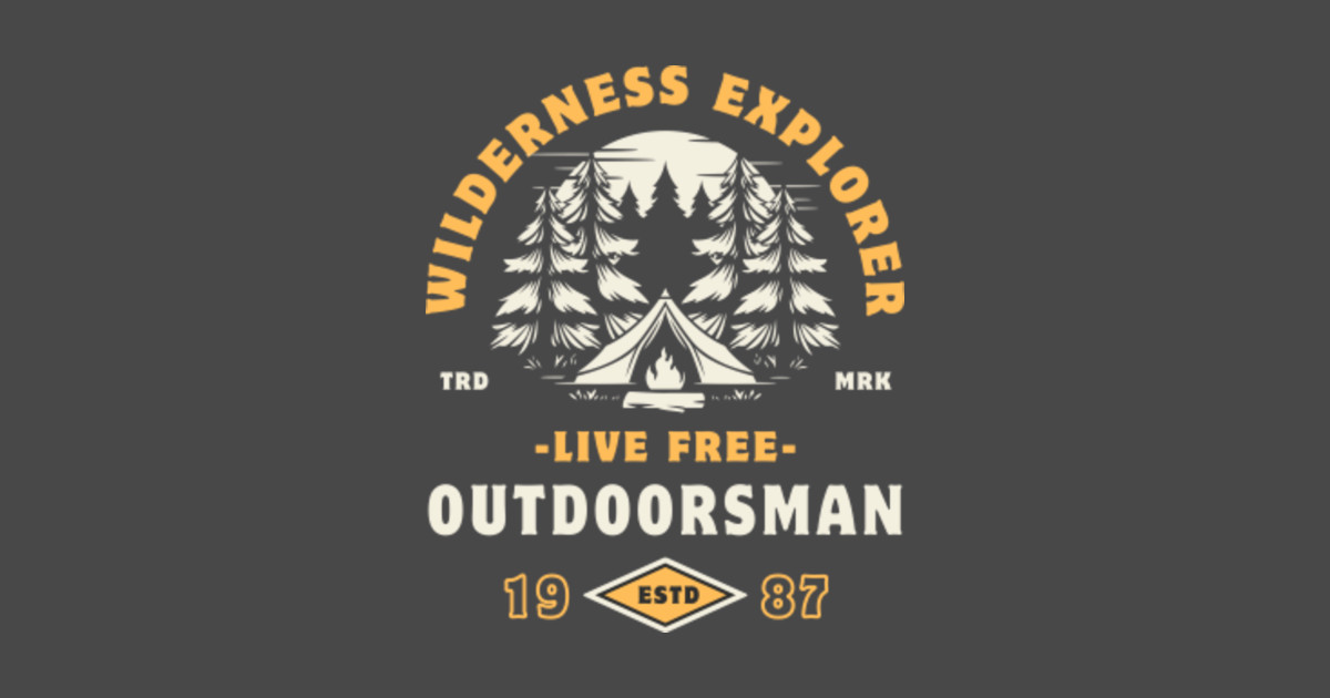 Wilderness Explorer Outdoorsman Camping Campfire Hiking - Wilderness ...
