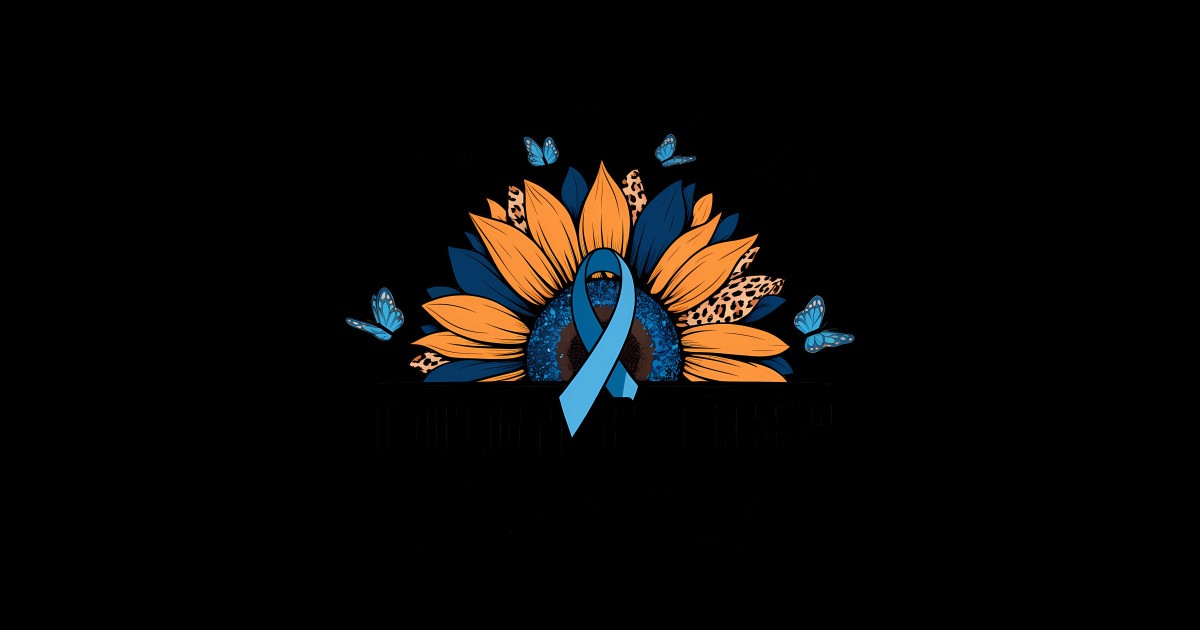 Sunflower Pink Ribbon Flower Leopard Colon Cancer Awareness - Sunflower ...