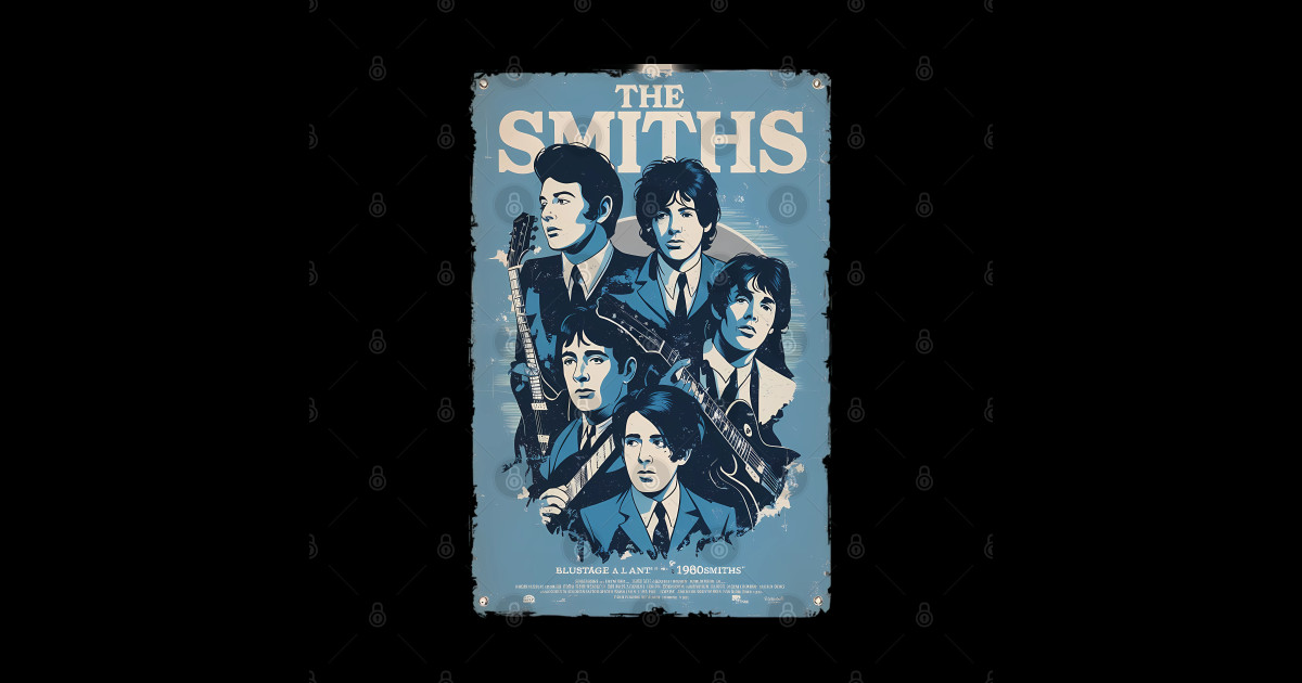 The Smiths - Blue Vintage Color band - The Smiths Blues - Sticker ...