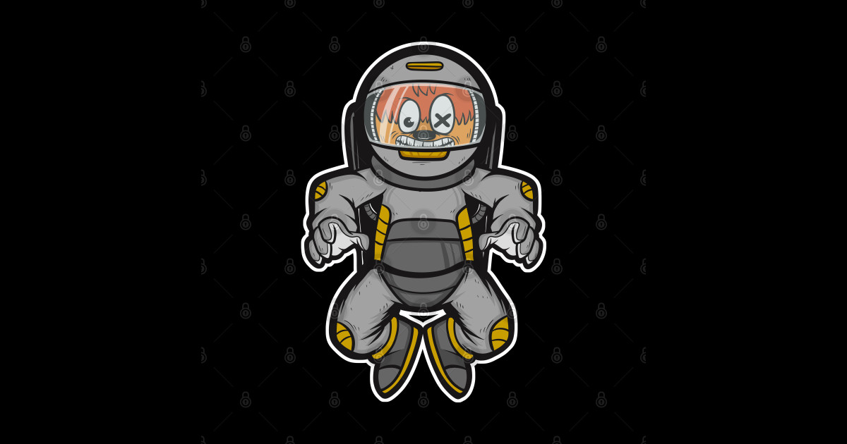 astro cartoon - Astronaut - Sticker | TeePublic