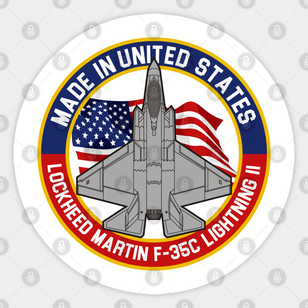 F-35C Lightning II - Made in... - F 35 Lightning Ii - Sticker | TeePublic