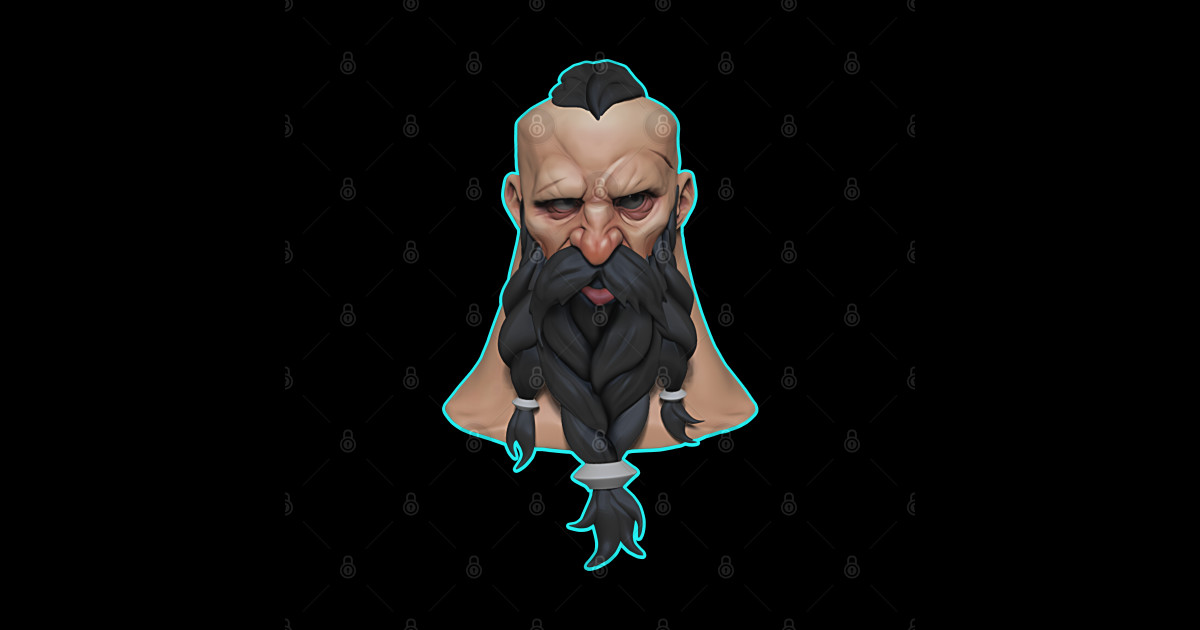 Stylized Viking Speedsculpt Light Blue - Viking - Sticker | TeePublic