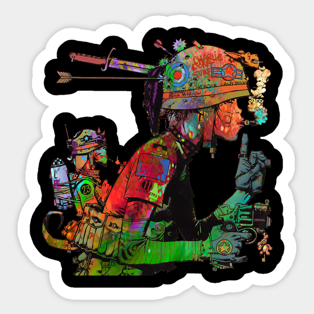 Abstract Tank Girl - Abstract Tank Girl - Sticker | TeePublic