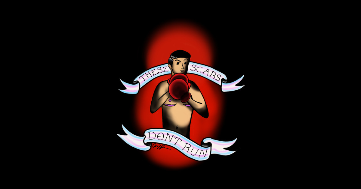 Trans Scars - Trans - Sticker | TeePublic