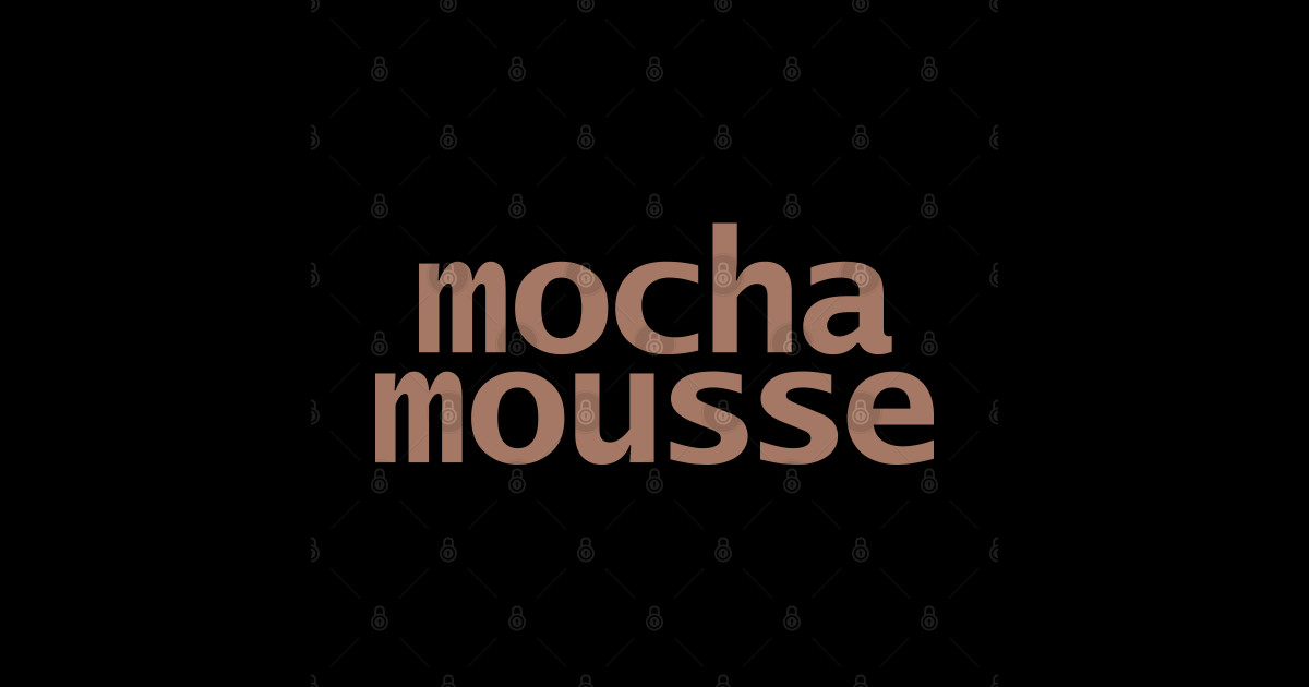 Mocha Mousse Color of the Year 2025 - Mocha Mousse - Sticker | TeePublic