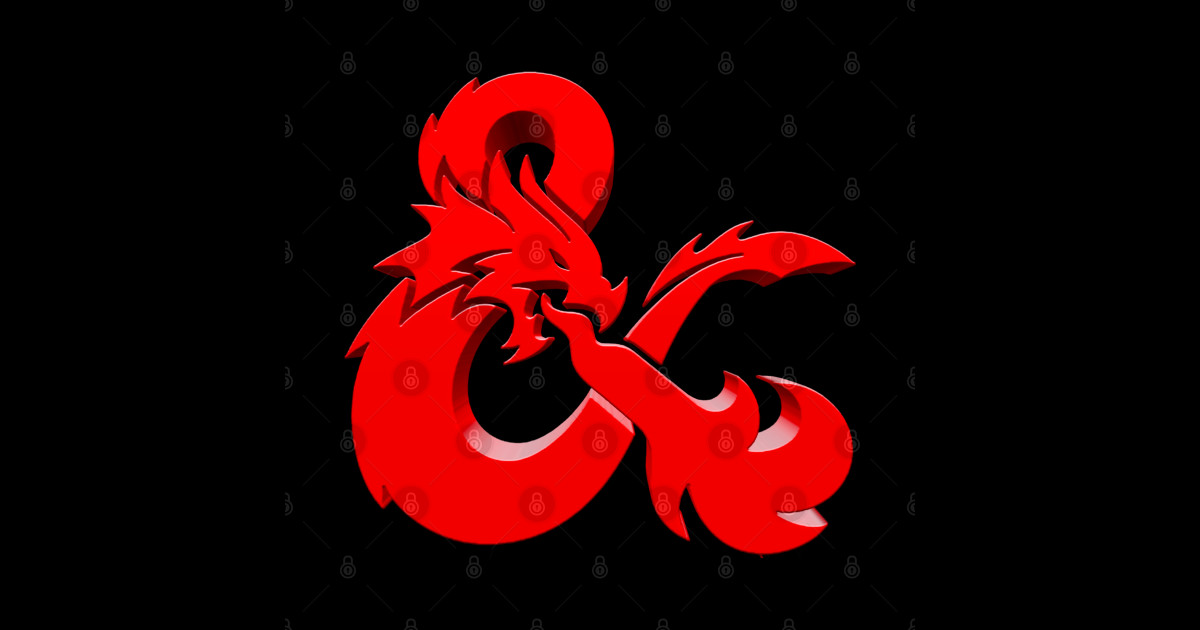 Dungeons & Dragons Logo 3D - Dungeons And Dragons - Sticker | TeePublic