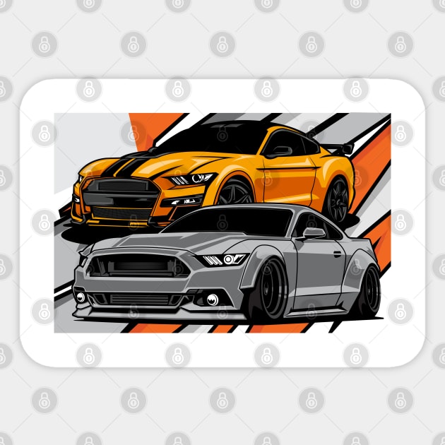 Ford Shelby GT500 USA Car - Shelby Gt500 - Sticker | TeePublic