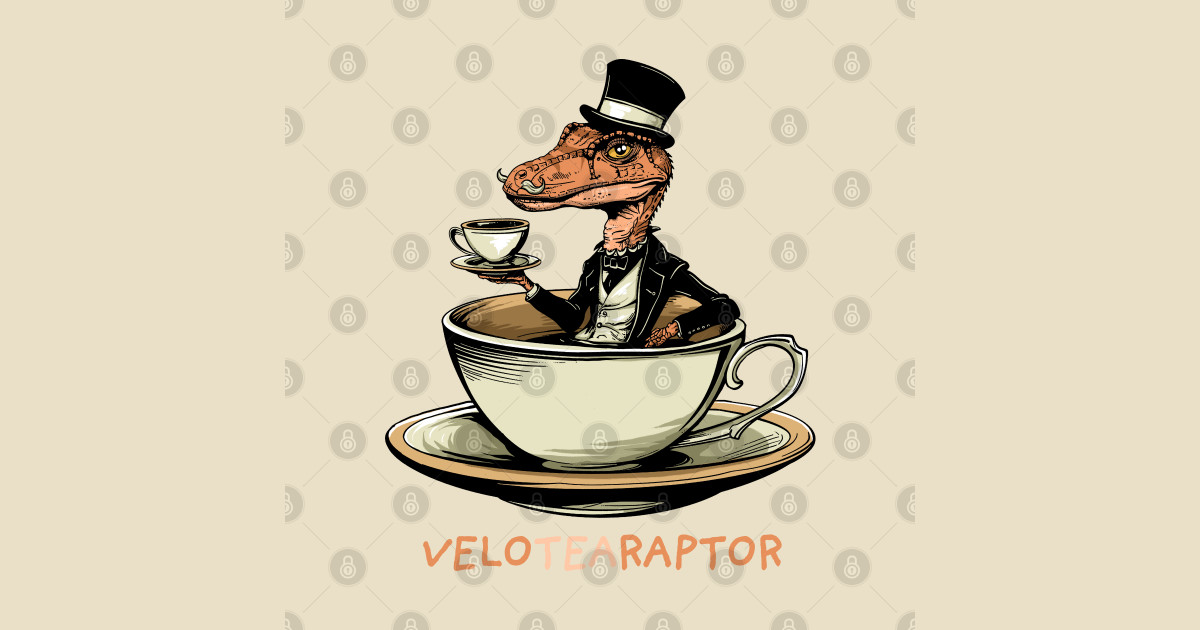 Tea Raptor - Raptor - T-Shirt | TeePublic
