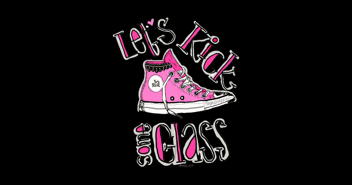 Let’s kick some glass - Kamala Harris For President - Sticker | TeePublic