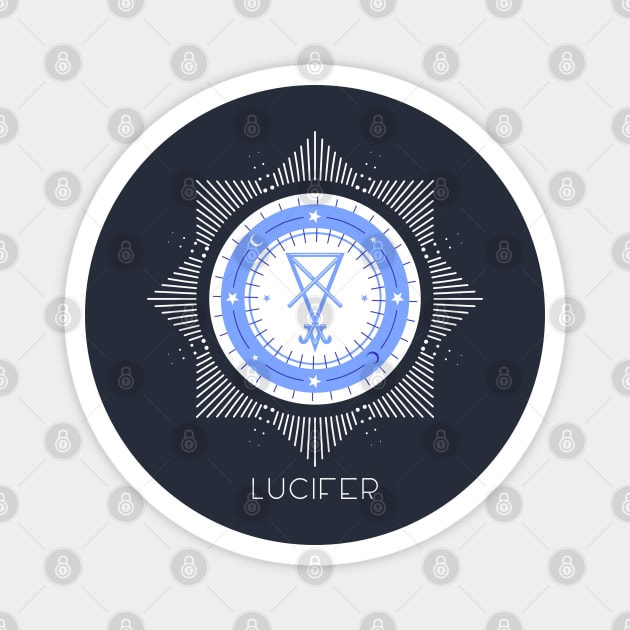 Lucifer sigil seal Morning Star - Lucifer - Magnet | TeePublic
