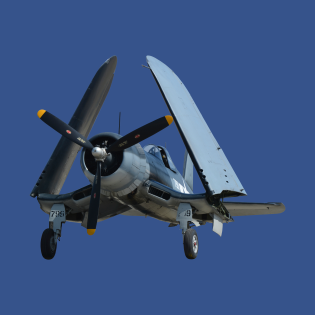 F4U Corsair (front print) - F4u Corsair - T-Shirt | TeePublic