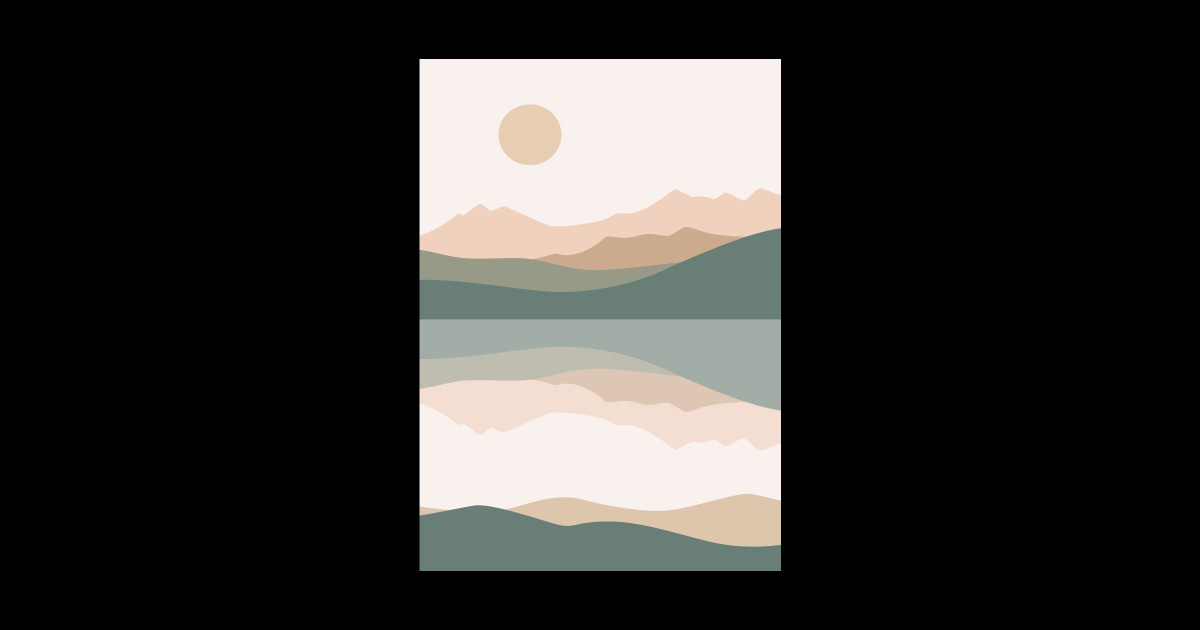Snowdonia Mountains Minimalist Landscape - Minimalist - Sticker | TeePublic