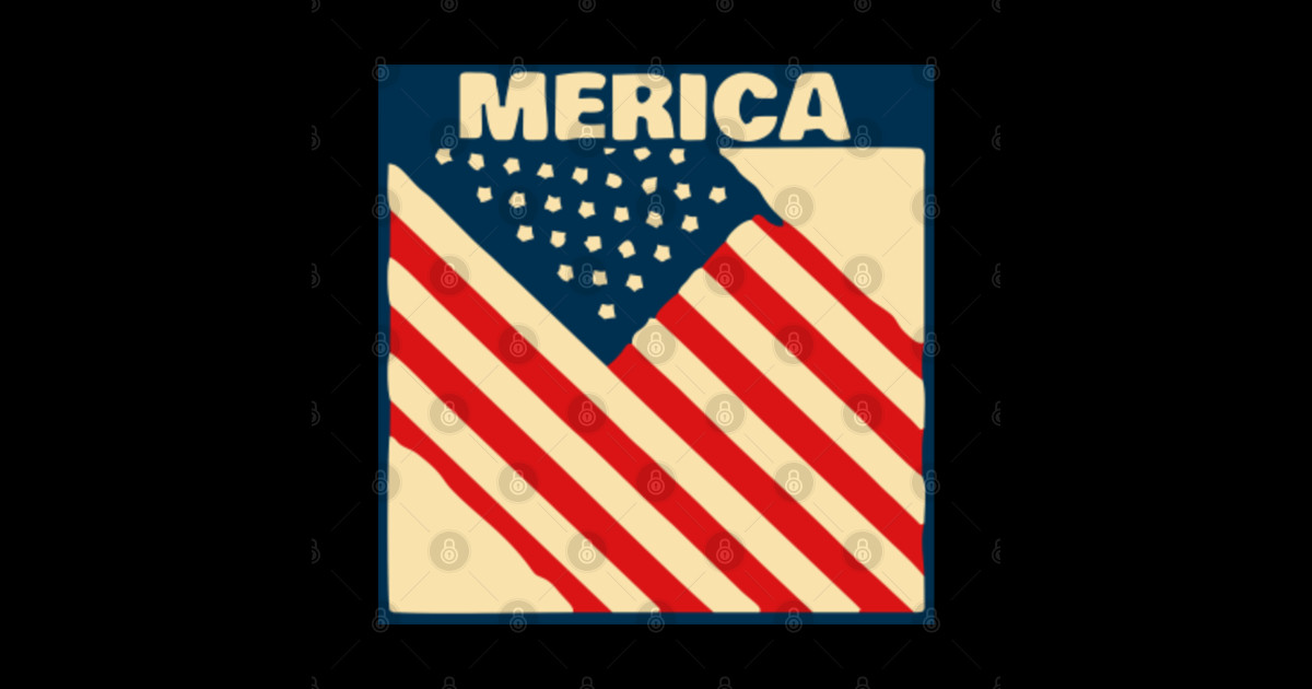 Merica Flag of the USA - Merica Flag Of The Usa - T-Shirt | TeePublic