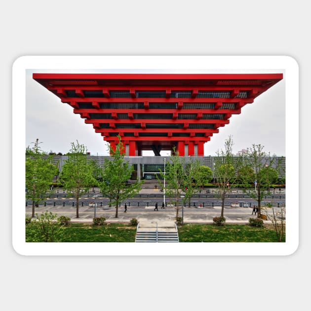 China Art Museum - Shanghai - China Art Museum - Sticker | TeePublic