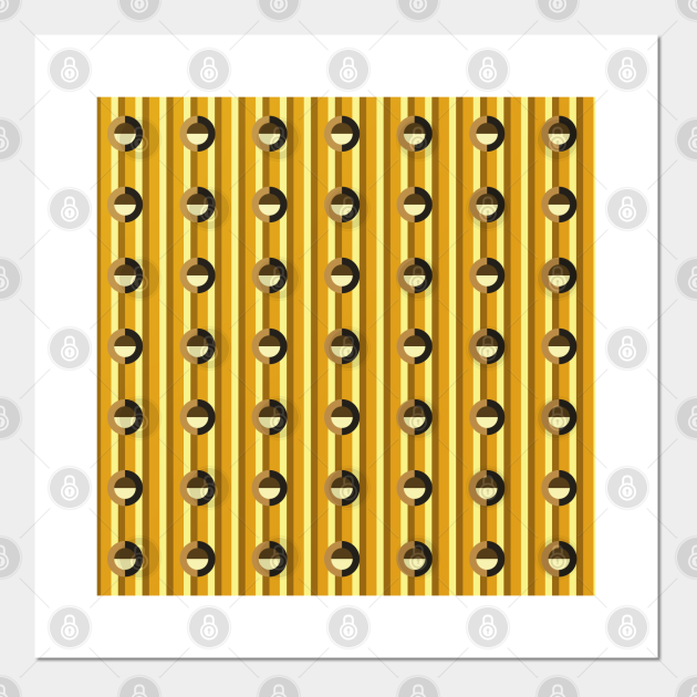 Vintage 1960 Geo op art, Retro 60s and 70s pattern - Vintage - Posters ...