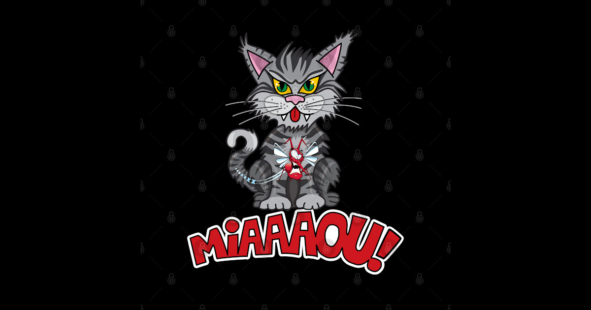 CatZilla Cat Cartoon Character - Catzilla Cat - Sticker | TeePublic