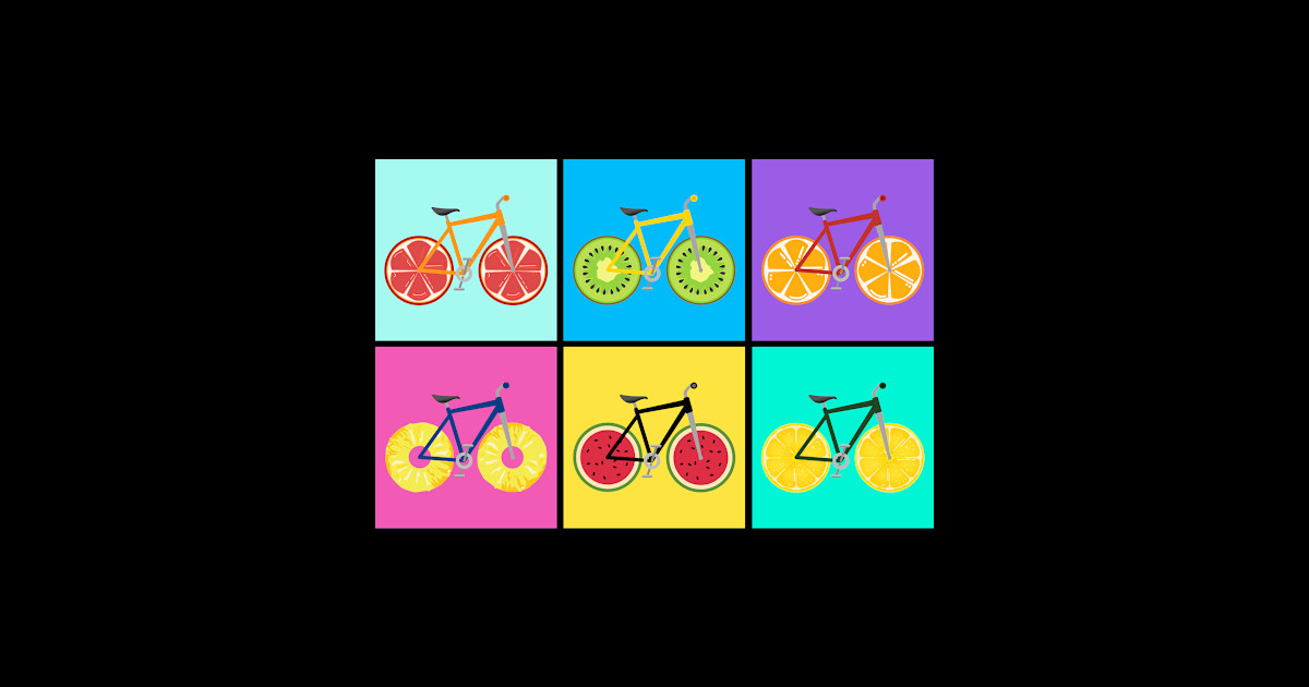 Fruity Wheels Pastel Bikes - Fruit Wheels - Posters and Art Prints ...