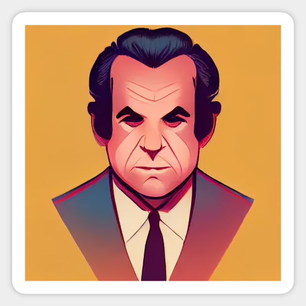 Richard Nixon | Comics Style - Comics - Sticker | TeePublic