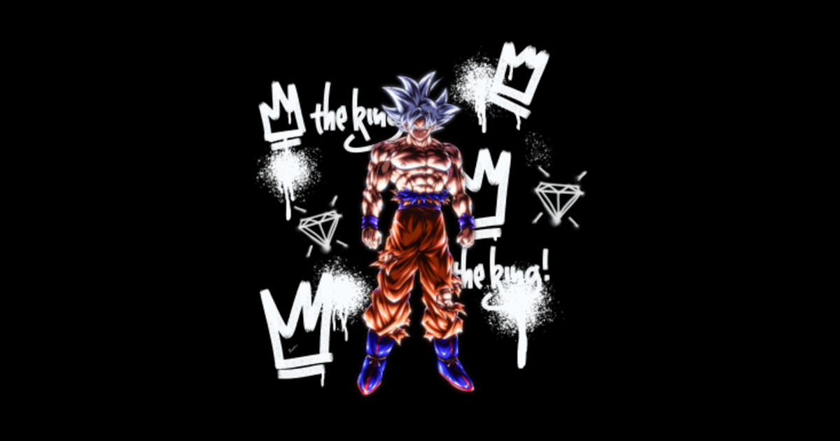 goku street drip ultra instinct - Anime - Sticker | TeePublic