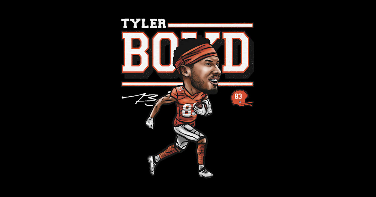 Tyler Boyd Cincinnati Cartoon - Tyler Boyd - Posters and Art Prints ...