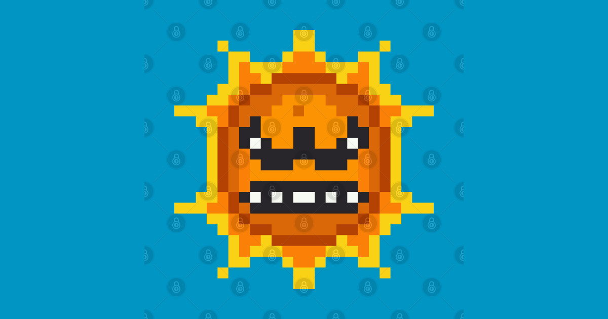 Mario - Angry Sun - Mario - T-Shirt | TeePublic