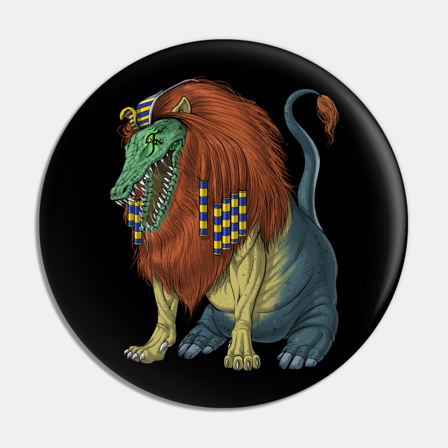 Ancient Egyptian Mythology Ammit - Egyptian Mythology - Pin | TeePublic