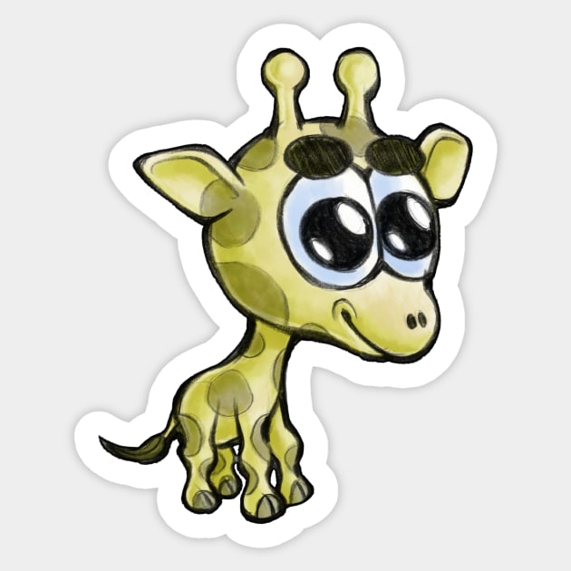Giraffe (Animal Alphabet) - Animal - Sticker | TeePublic