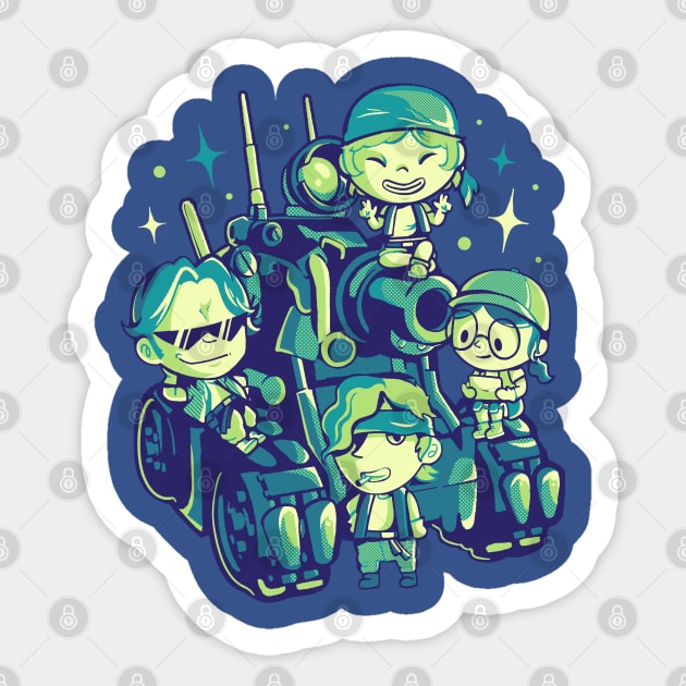 Slug Gang - Retro Game Geek Gift - Geek - Sticker | TeePublic