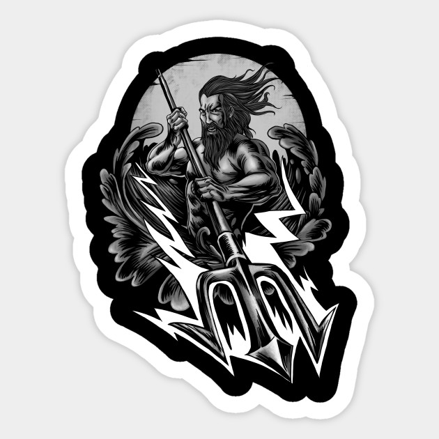 Poseidon - Poseidon - Sticker | TeePublic