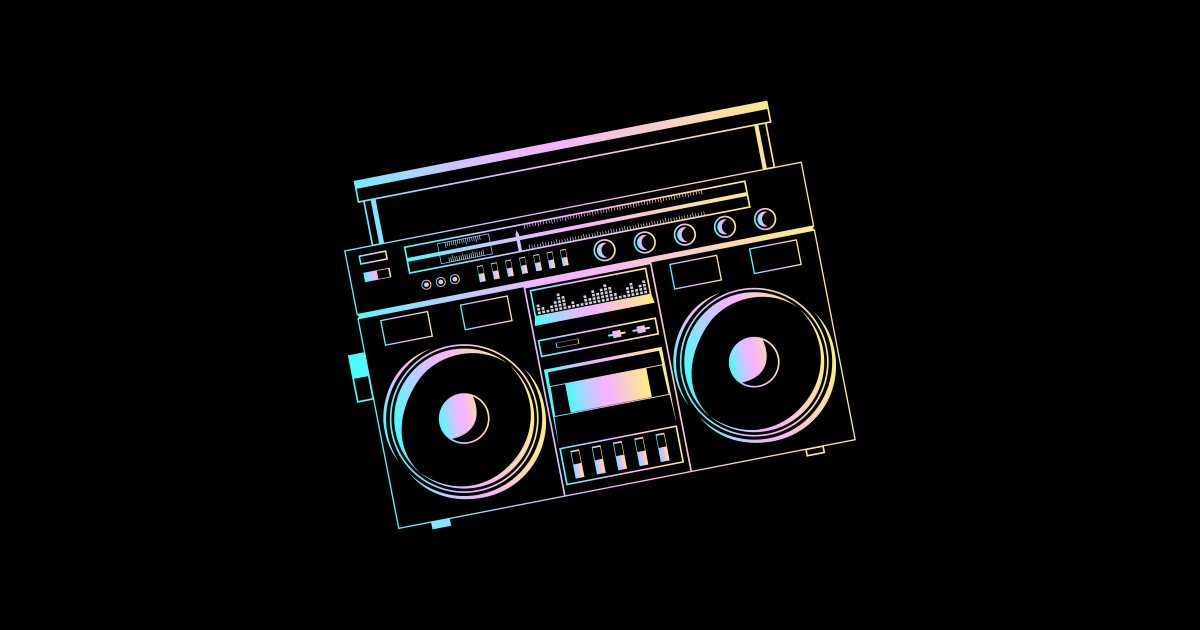 Boombox Ghetto Blaster - Rap - Sticker | TeePublic