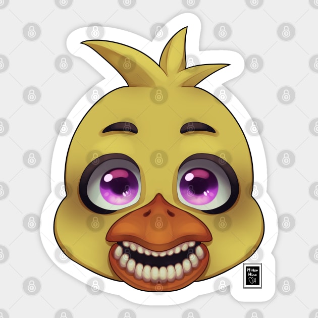 Chica FNAF Icon - Fnaf - Sticker | TeePublic