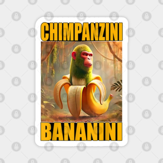 Chimpanzini Bananini Italian Brainrot Meme - Italian Brainrot - Magnet ...