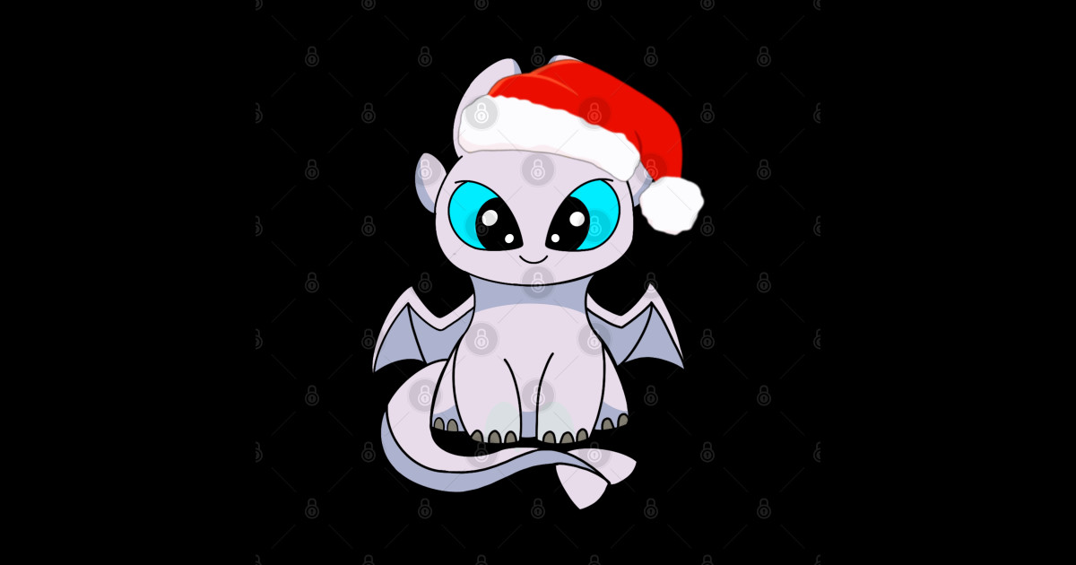 Christmas light fury dragon, how to train your dragon Christmas art ...