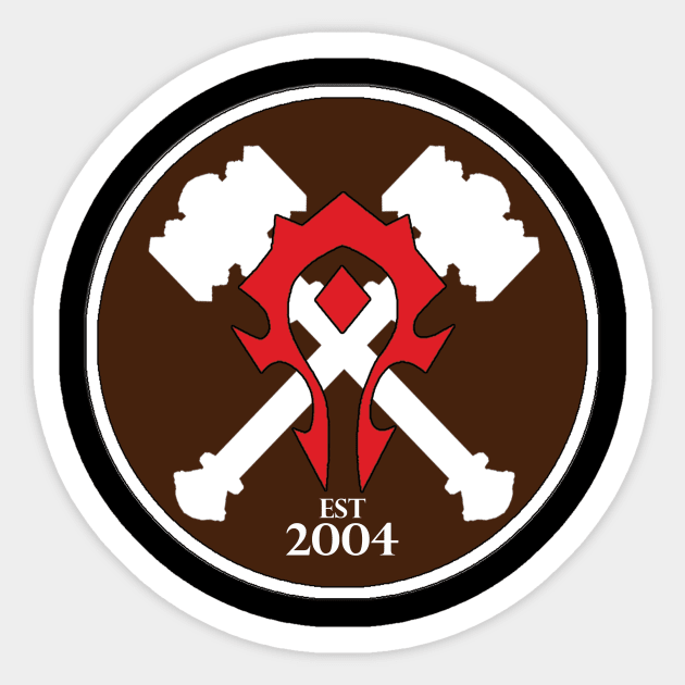 Est.2004 Logo - Thundering Hammer - Sticker | TeePublic