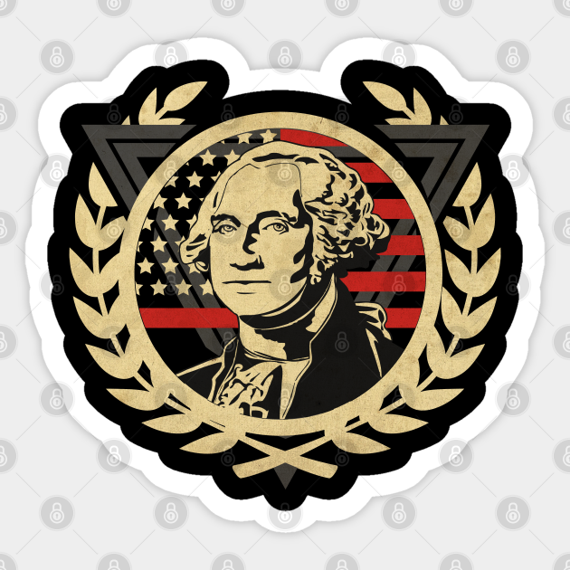 George Washington - George Washington American President - Sticker ...