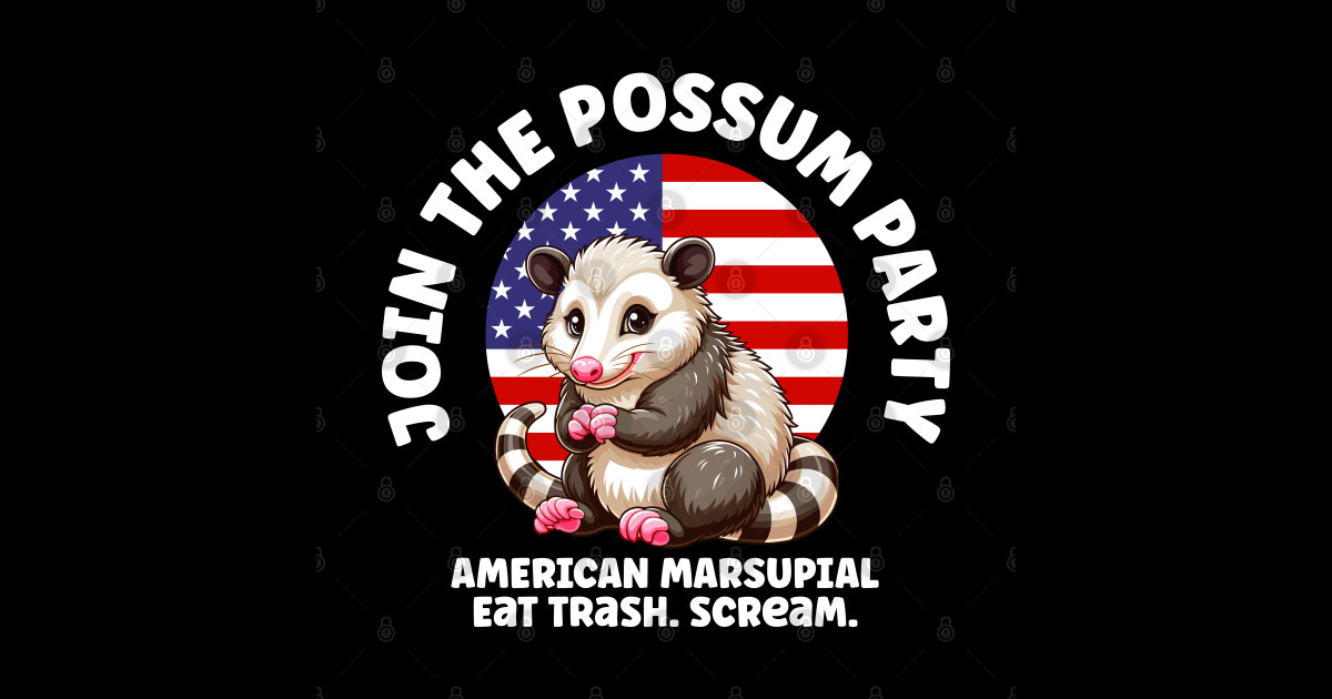 Possum Party - Possum Lovers - Sticker | TeePublic