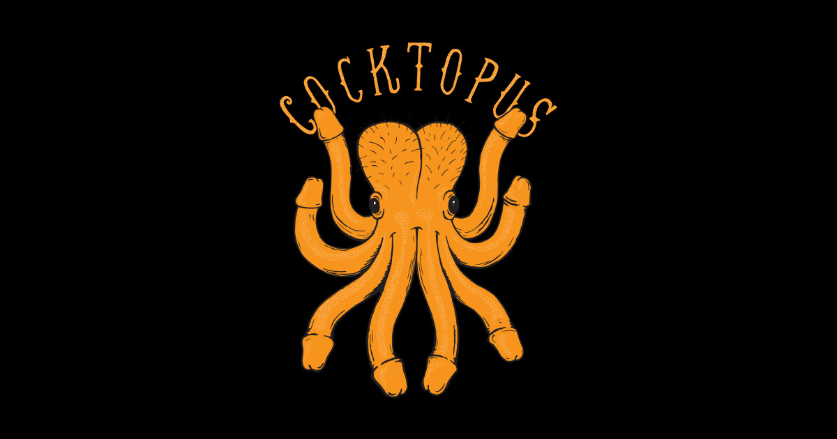 Cocktopus - Octopus - Sticker | TeePublic