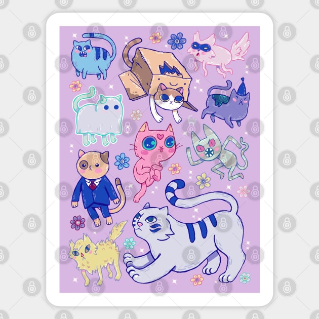 Cats Adventure - Adventure Time Cat - Sticker | TeePublic