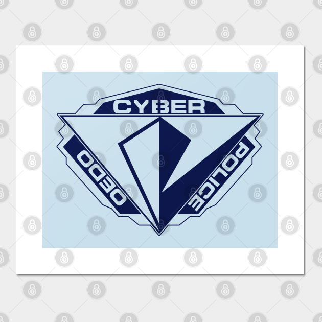 Cyber Police Badge - Blue - Cyber City Oedo 808 - Posters and Art ...